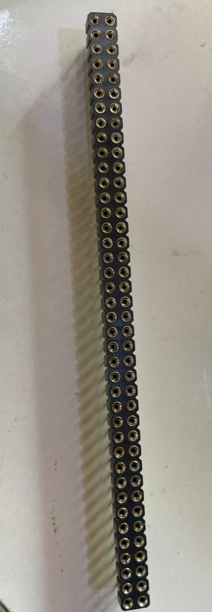 Dual inline female machine header pin 40pin – Microscale