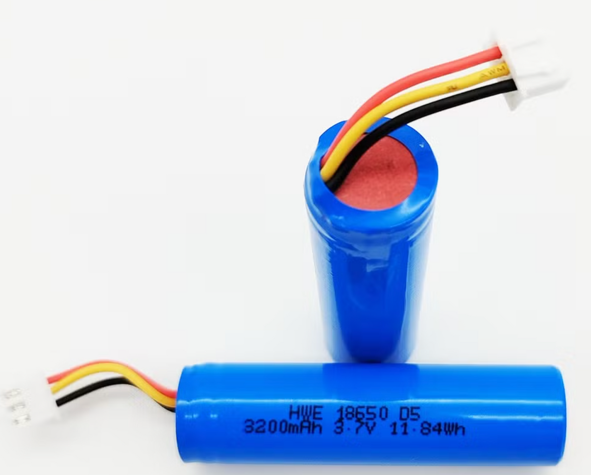 Lithium-Ion Rechargeable 18650 Battery – 3200mAh with NTC – Microscale
