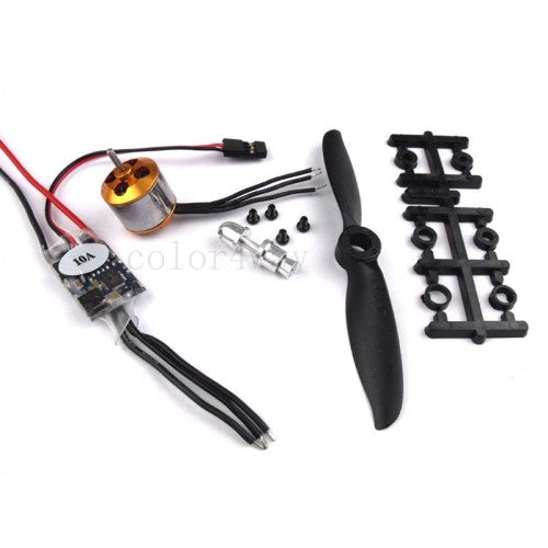Brushless motor+propeller+speed controller – Microscale